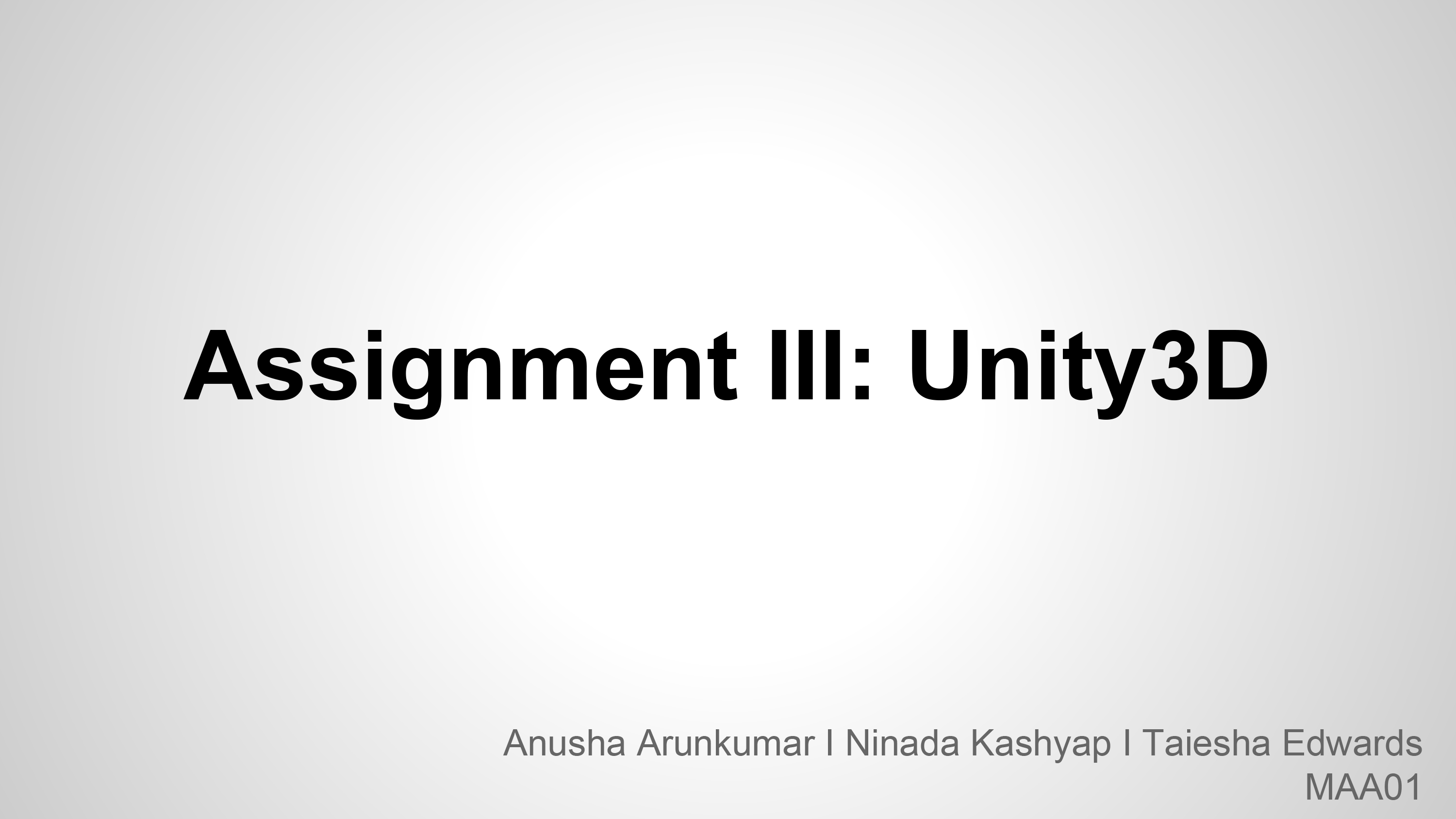 Assignment 3 Unity3D Game – IAAC Blog
