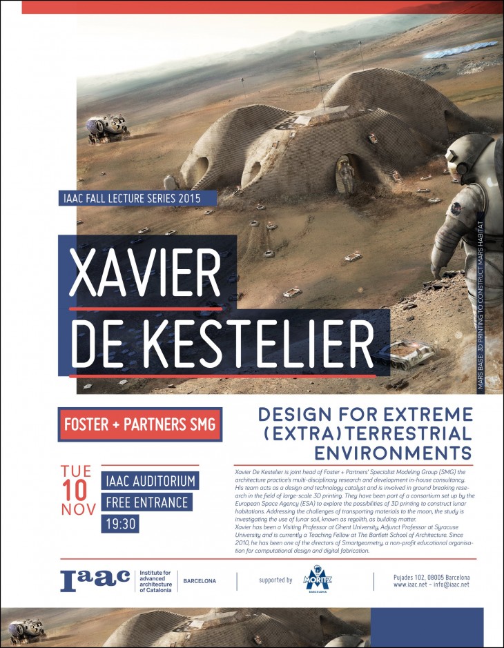 Xavier De Kestelier > Fall Lecture Series 2015 – IAAC Blog