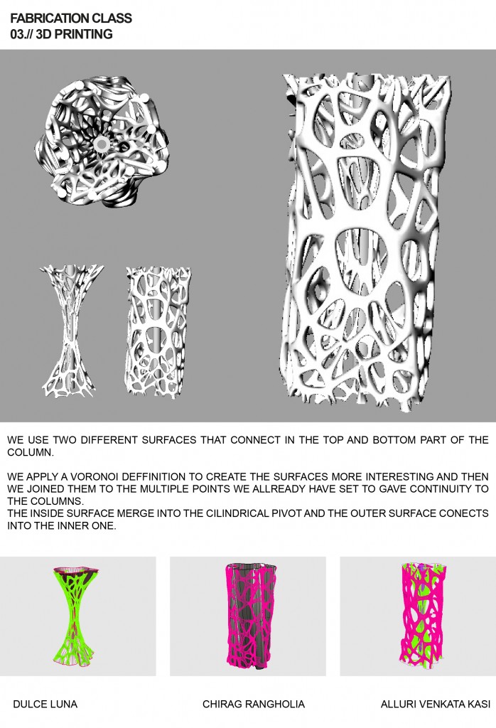 3D printing Column_group 08 – IAAC Blog