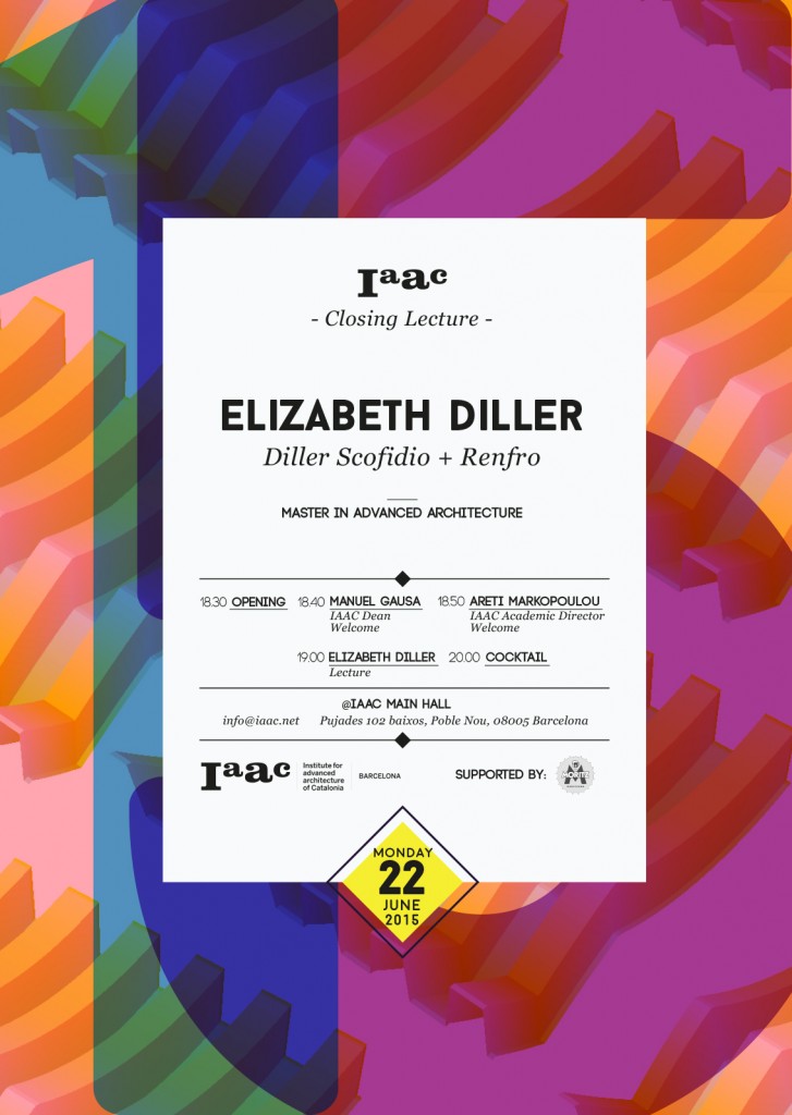 CLOSING LECTURE // Elizabeth Diller – IAAC Blog