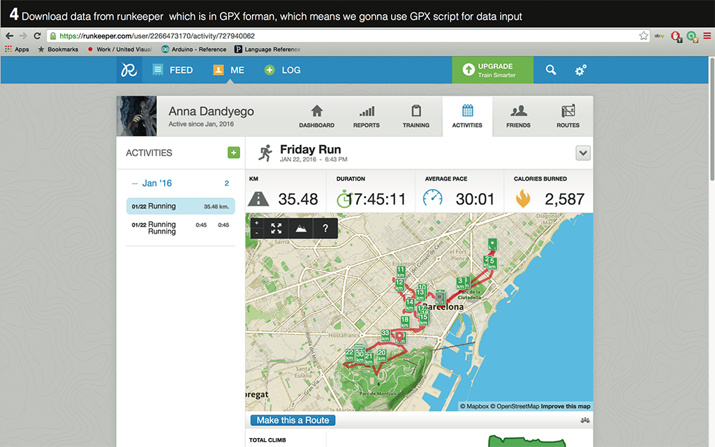 Run-keeper - DATA WORKFLOWS – IAAC Blog