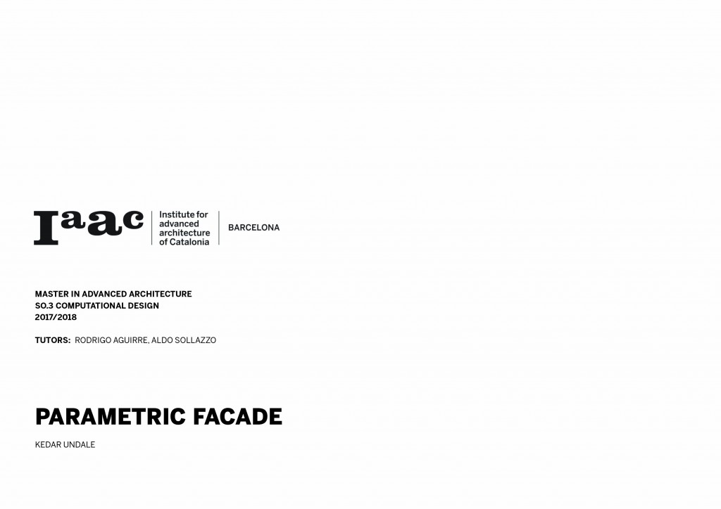 Computational Design// Assignment 1 – IAAC Blog