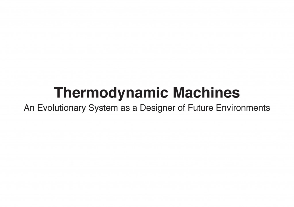 Thermodynamic Machines: An Evolutionary System as a Designer of Future ...