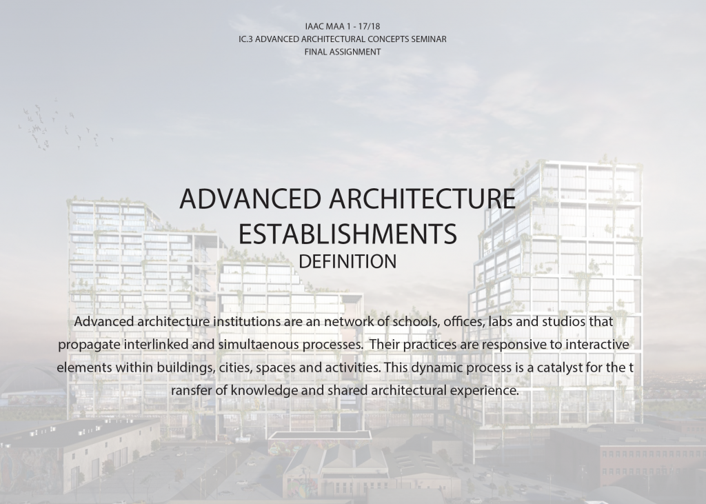 Advanced Architectural Concepts – IAAC Blog