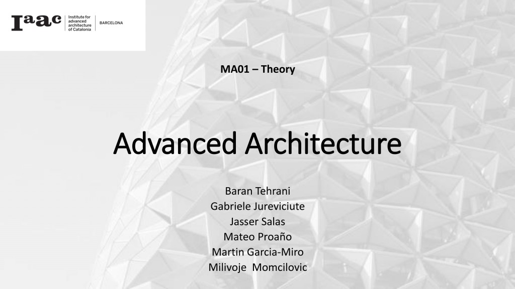 Advanced Architecture – IAAC Blog