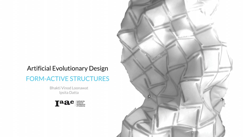 Artificial Evolutionary Design - Form Active Structures – IAAC Blog