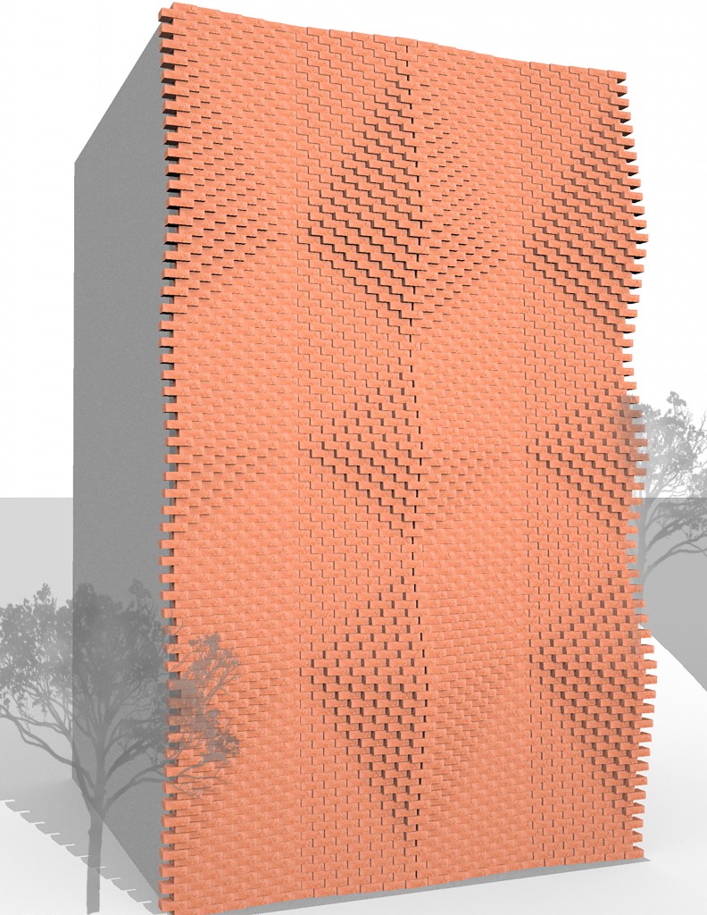 WOOF SHADOW // Parametric Brick Facade – IAAC Blog