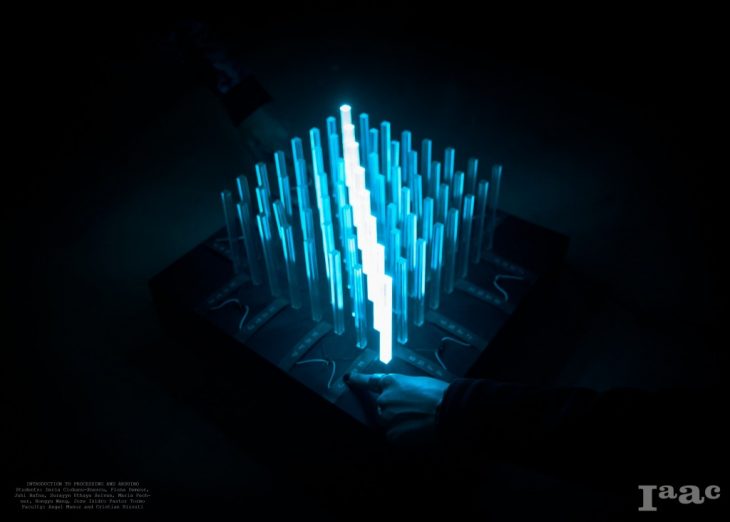 Light installation exploring the relationship of personalities between ...