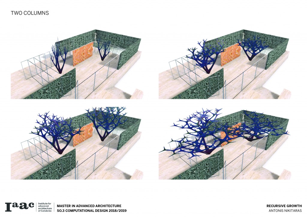 Recursive Growth - Bifurcation: Structures Conceived as Branching Columns – IAAC Blog