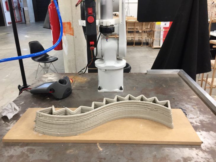 SIMULTANEOUS REINFORCEMENT OF CONCRETE WHILE 3D PRINTING – IAAC Blog