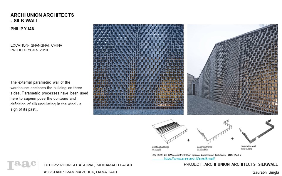 PARAMETRIC SKIN- SILK WALL- IAAC BLOG-ASSIGNMENT 1