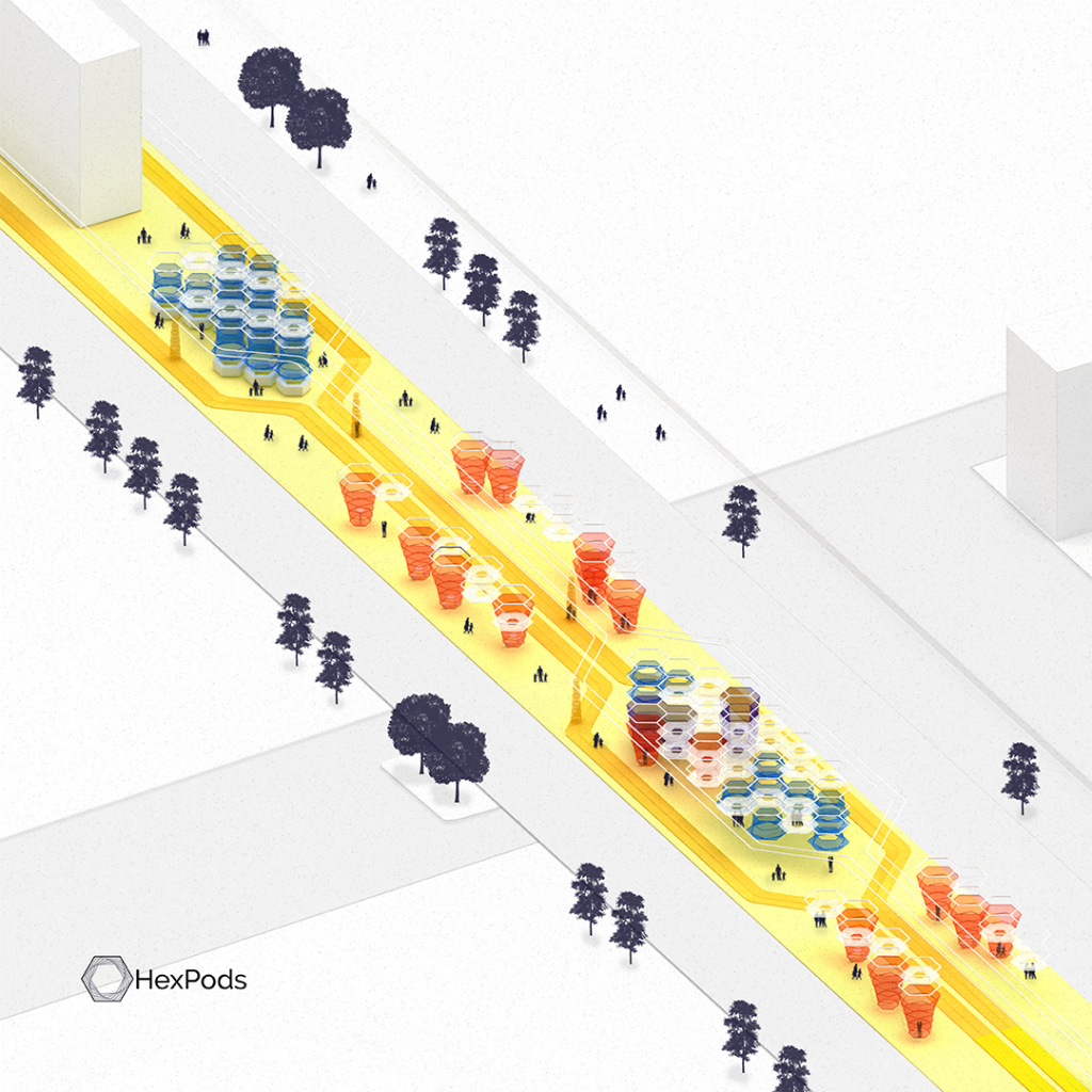 Hex Pods. Reprogramming Public Space – IAAC Blog