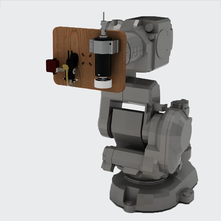 MULTITASK ROBOTIC ARM END EFFECTOR - PU FOAM EXTRUDER+CNC MILLING