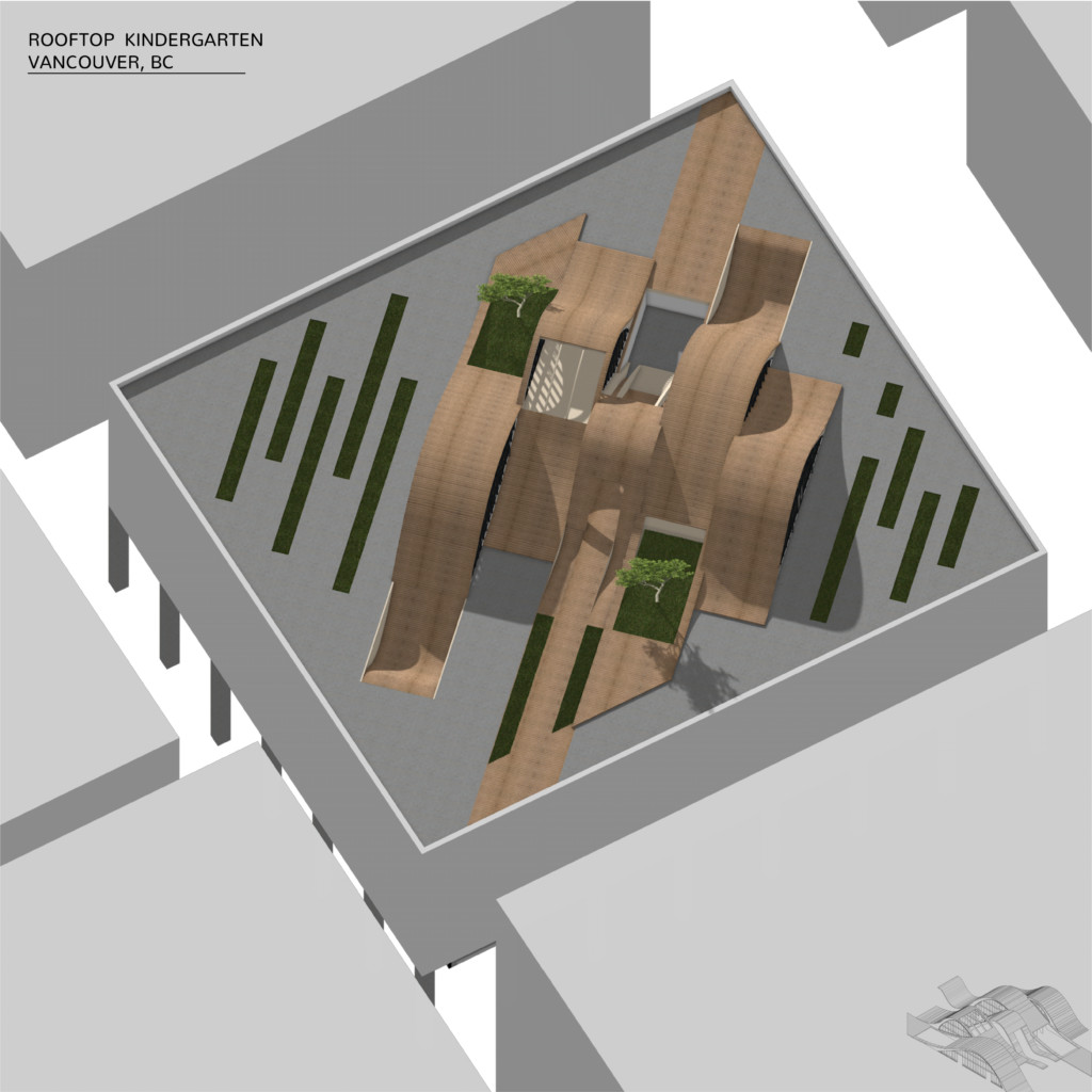 Roof Top Mass-timber Kindergarten - Student Project