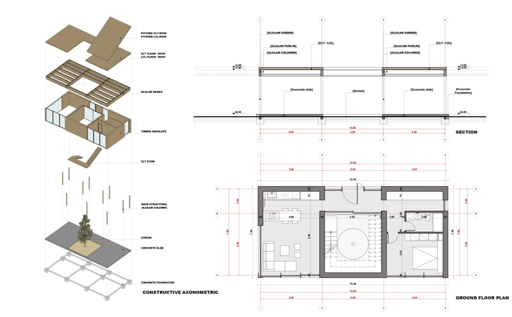 Structural Mass Timber Analysis // Atrium House – IAAC Blog