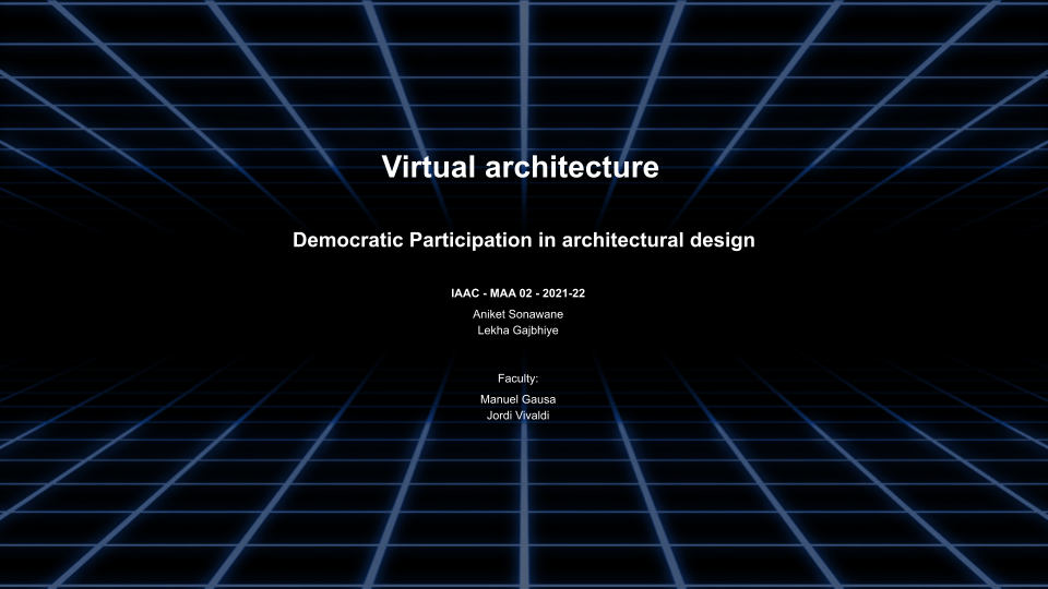 Theory and knowledge - Virtual architecture – IAAC Blog