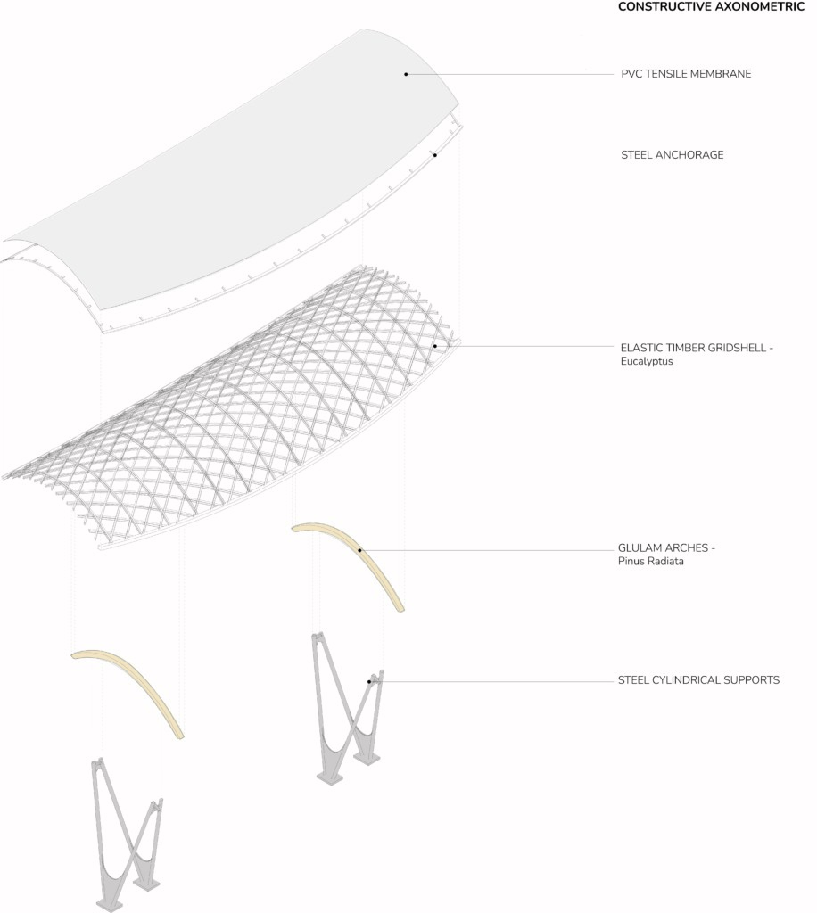 Case Study : Triaxial gridshell of Eucalyptus – IAAC Blog