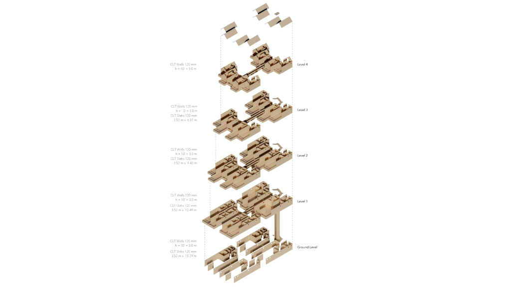 VISUALIZING MASS TIMBER - COLLECTIVE HOUSING FOR SURFERS