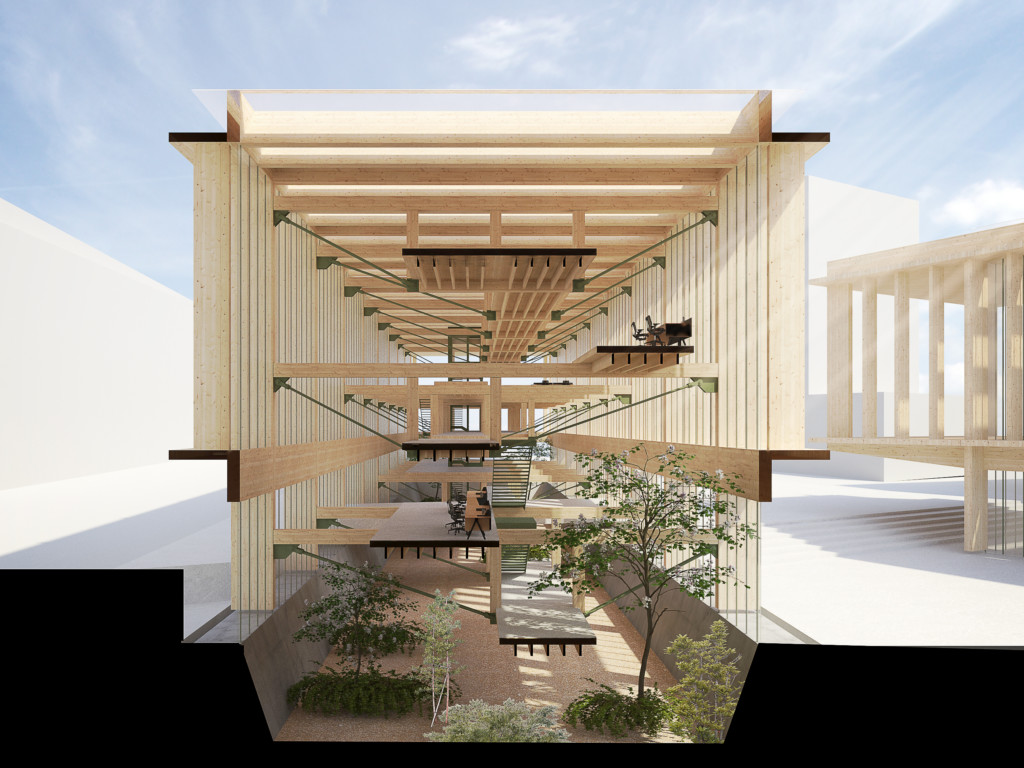 LARGE SCALE FACILITIES IN MASS TIMBER_SUSPENDED FLOORS – IAAC Blog