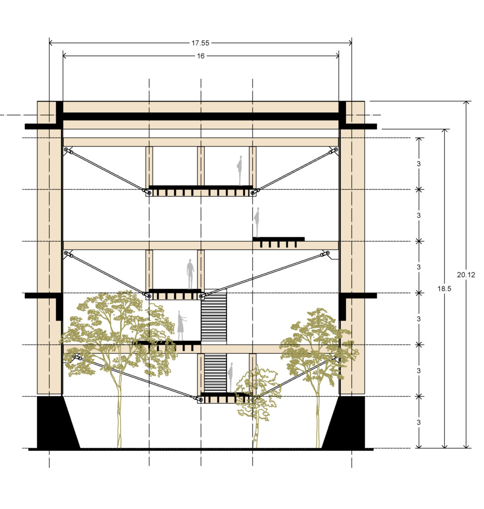 LARGE SCALE FACILITIES IN MASS TIMBER_SUSPENDED FLOORS – IAAC Blog
